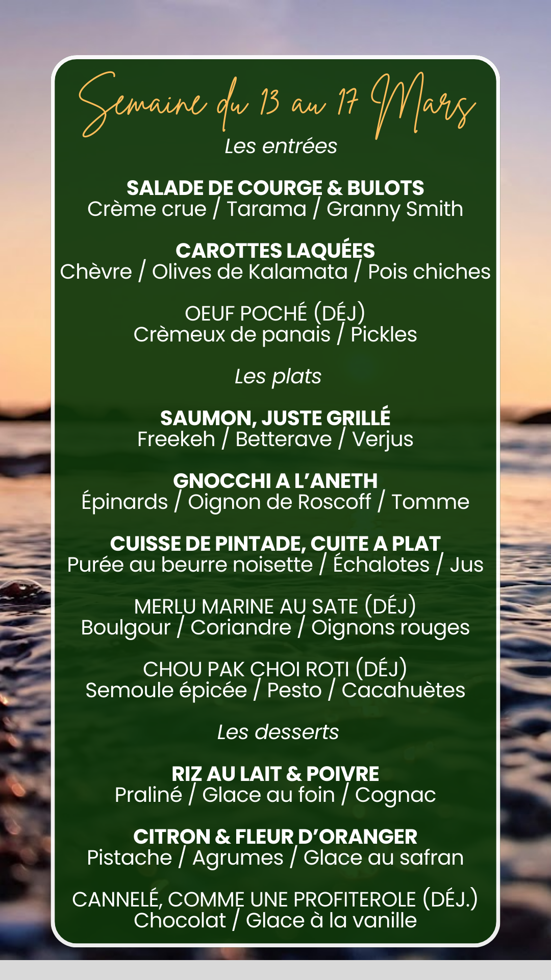 Sème Restaurant / Restaurant Bistronomique / St Pair / Mer